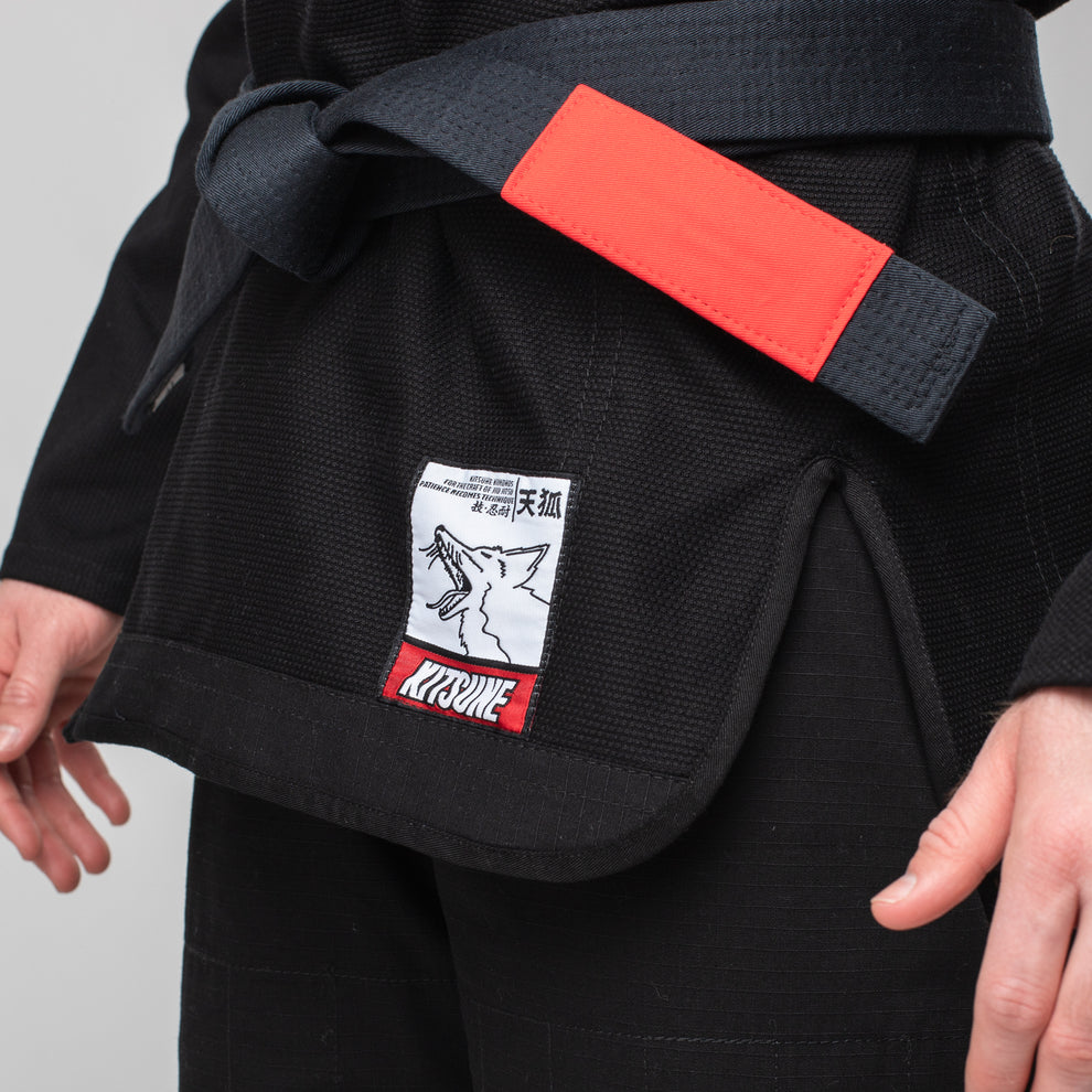 Kitsune Black BJJ Gi - M1 Lightweight – kitsunebjj