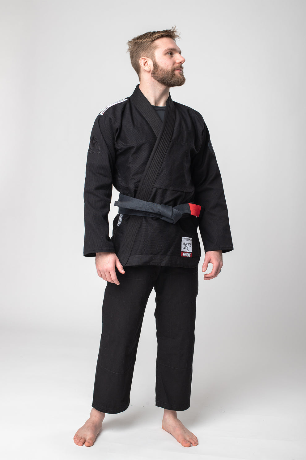 Kitsune Black BJJ Gi - M1 Lightweight – kitsunebjj