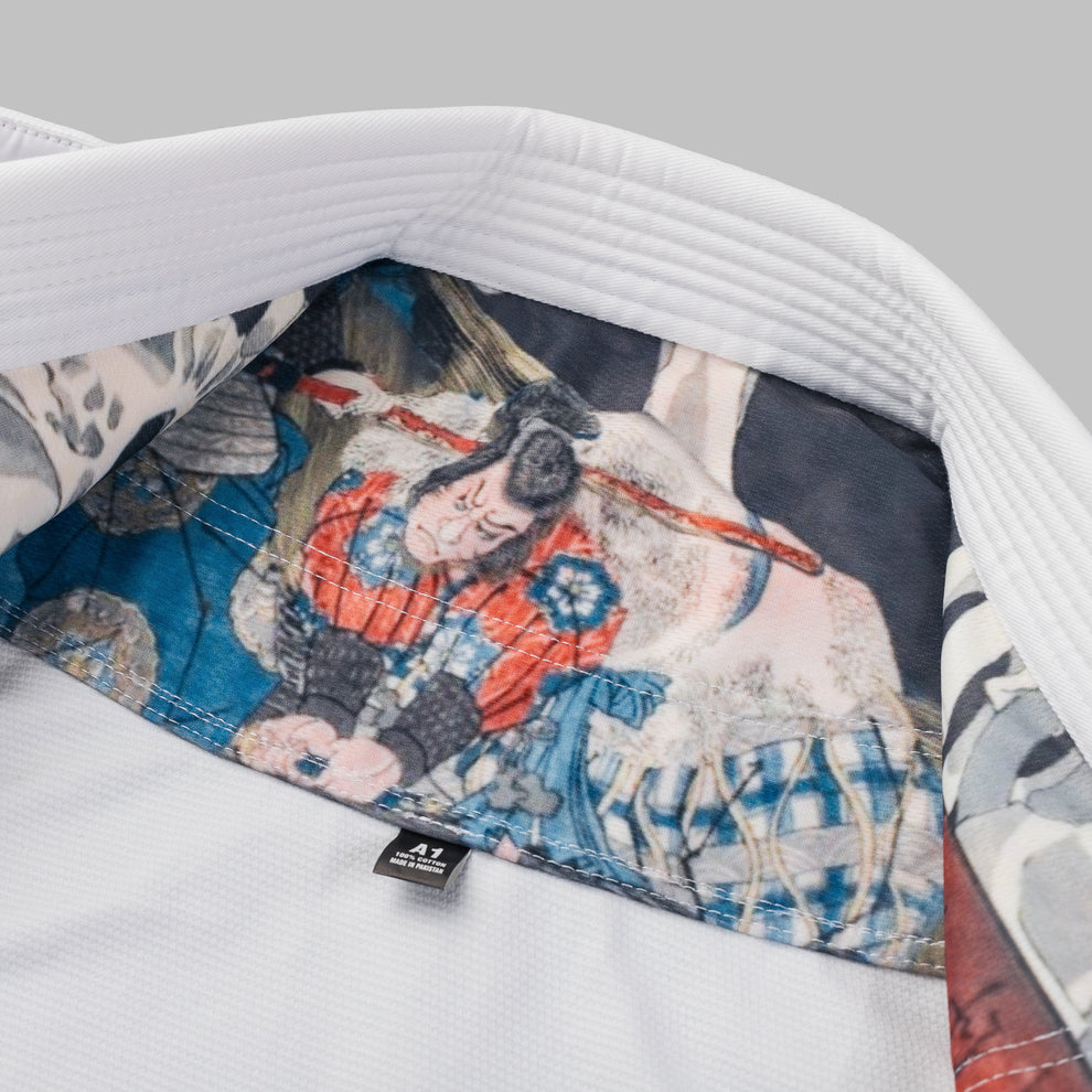 Kitsune White BJJ Gi - M1 Lightweight Issue – kitsunebjj
