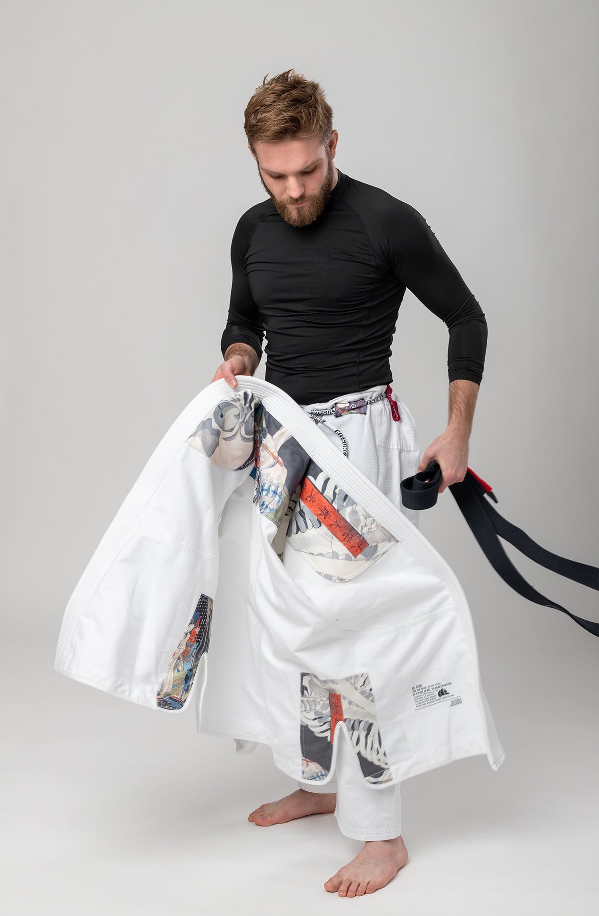 Kitsune White BJJ Gi - M1 Lightweight Issue – kitsunebjj