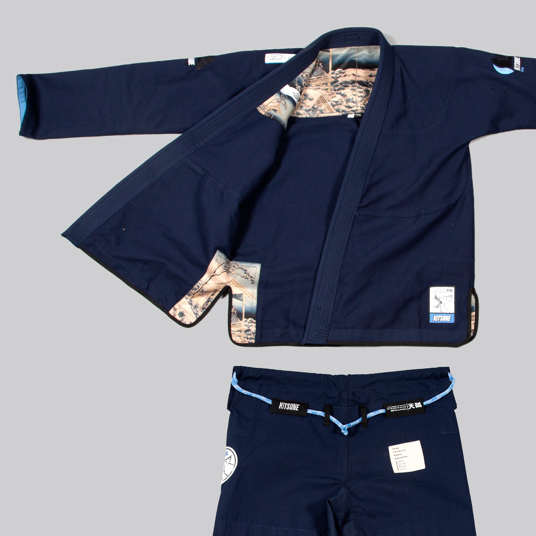 "Views" Navy Blue BJJ Gi - Women's – kitsunebjj